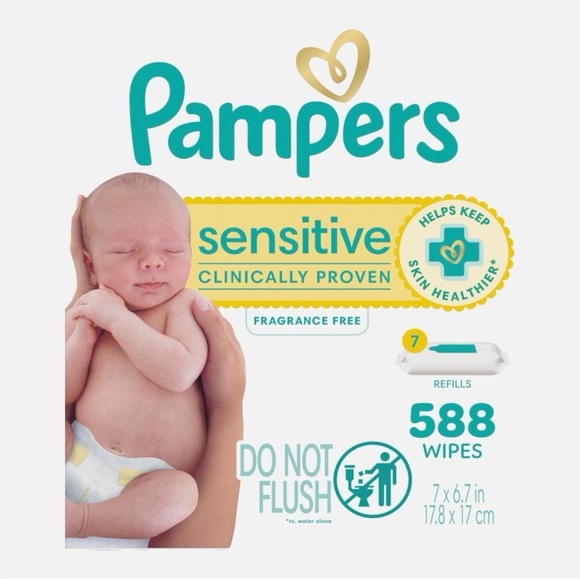 Pampers | Accessories | Pampers Sensitive Baby Wipes 588 Count ...